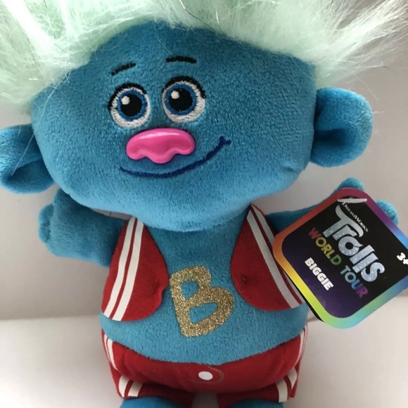Dreamworks | Toys | Dreamworks Trolls World Tour Biggie 8 Plush Toys ...